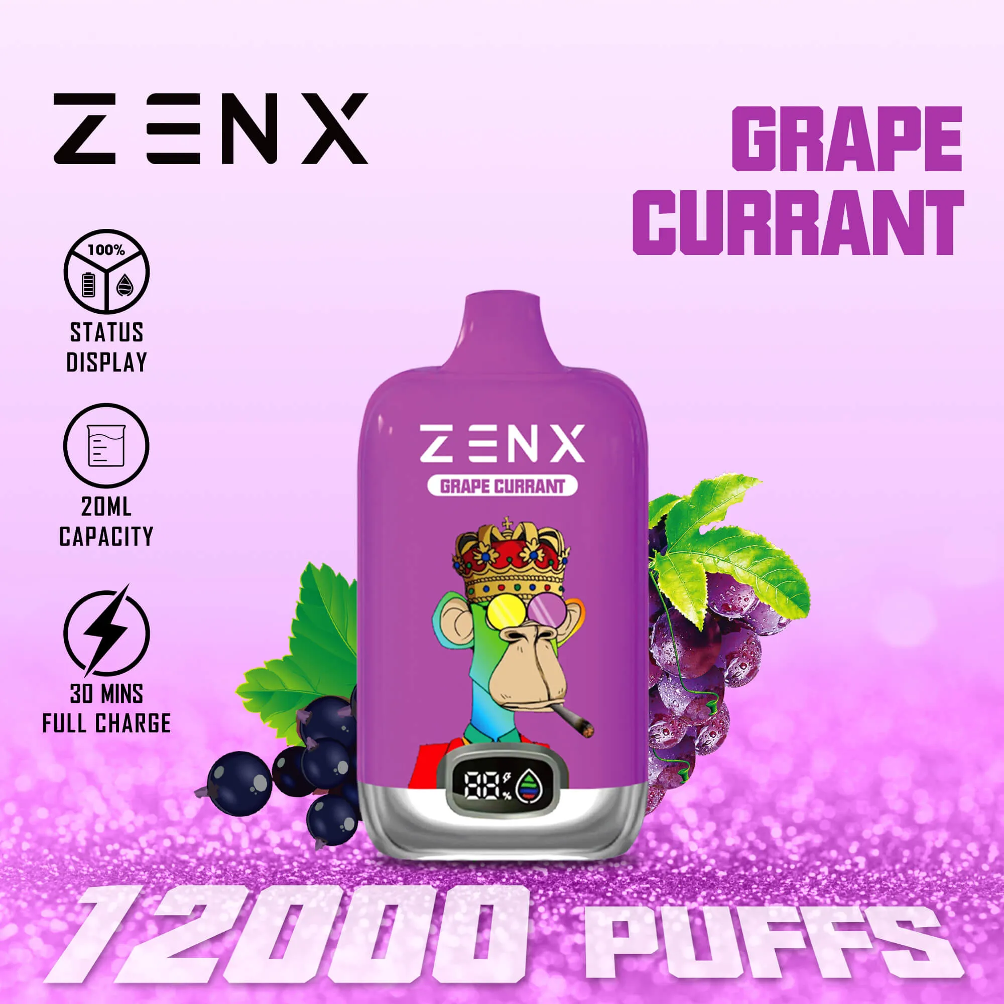 ZENX NFT Digital Box 12000 Puffs Disposable Vape Pod - Zenxvape