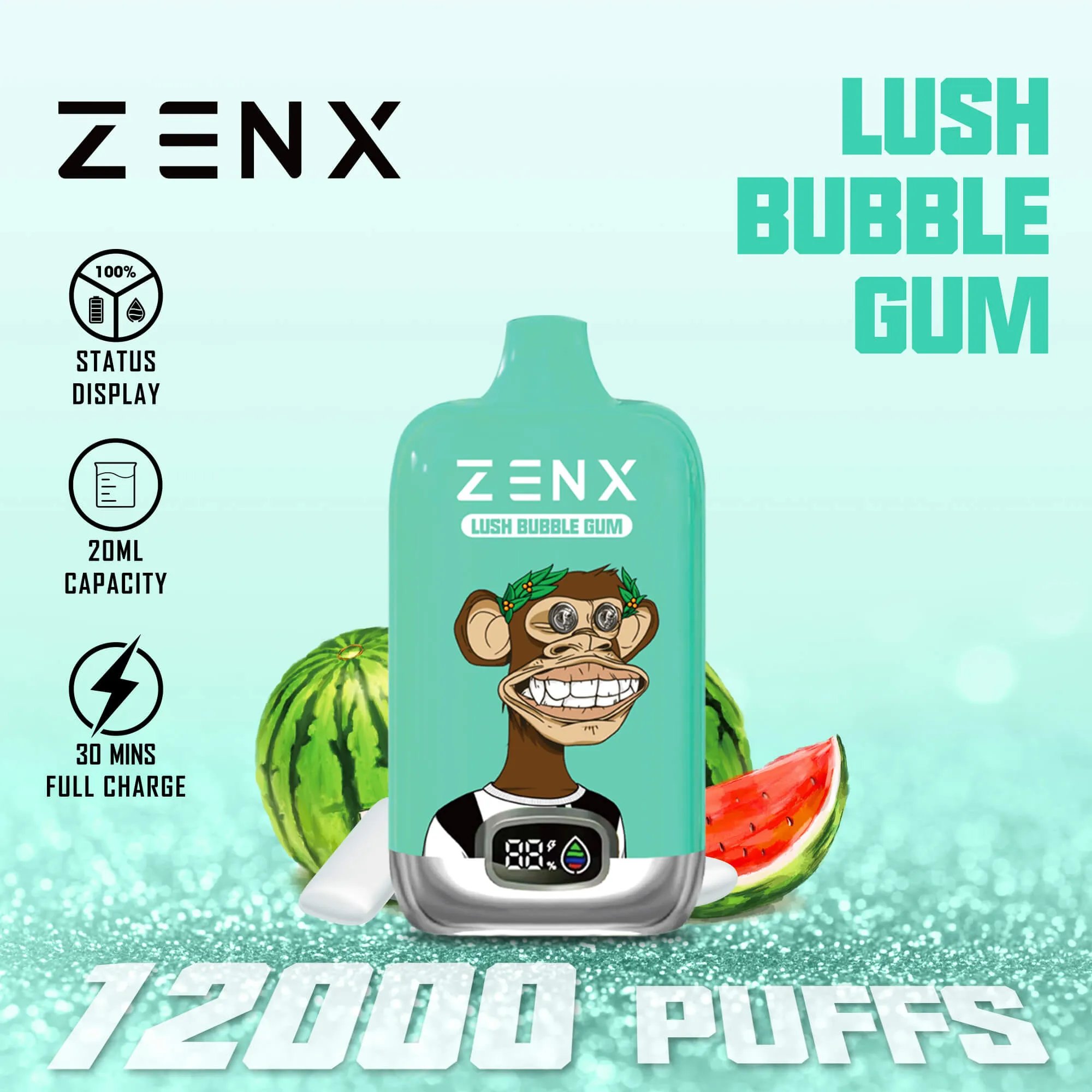 ZENX NFT Digital Box 12000 Puffs Disposable Vape Pod - Zenxvape