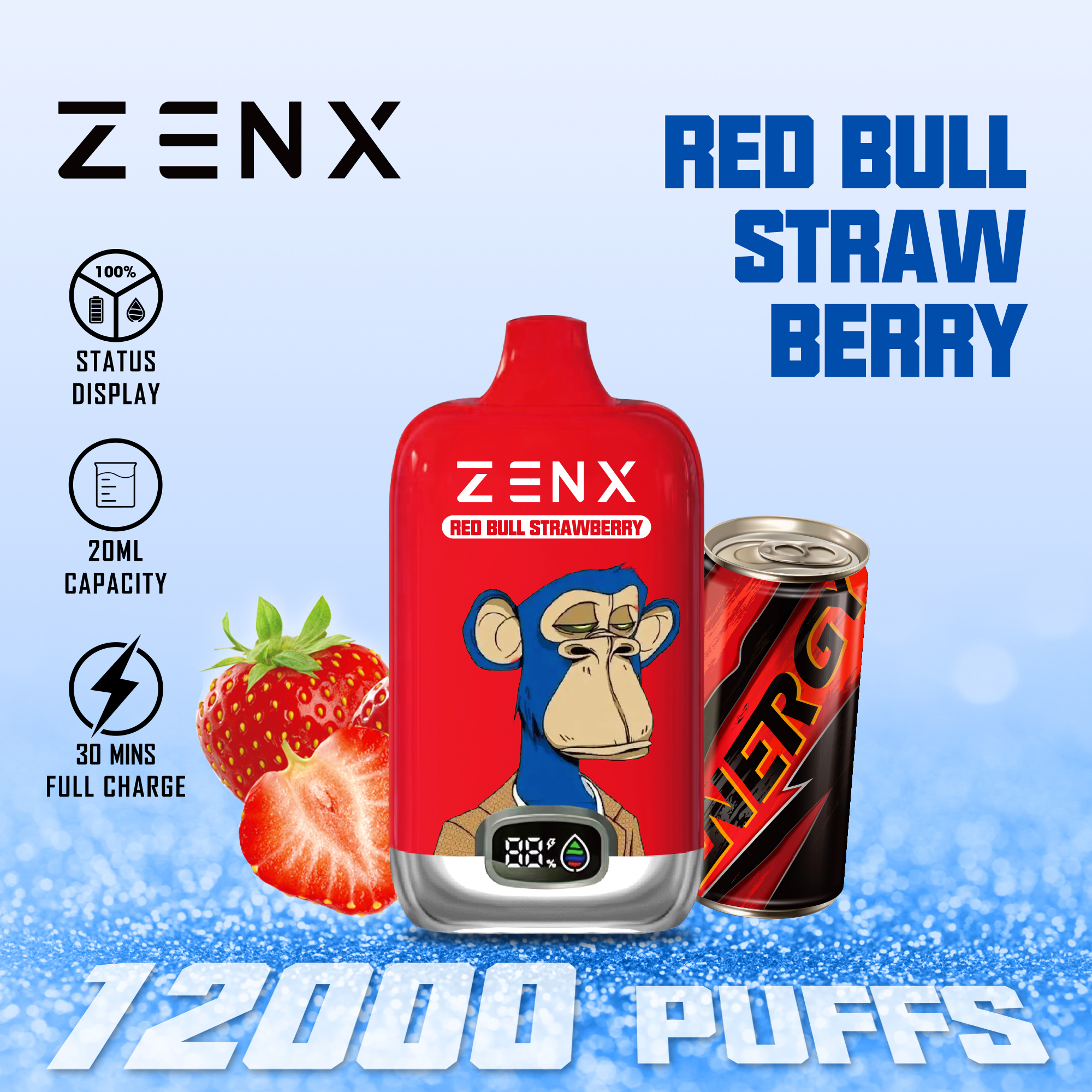 ZENX NFT Digital Box 12000 Puffs Disposable Vape Pod - Zenxvape