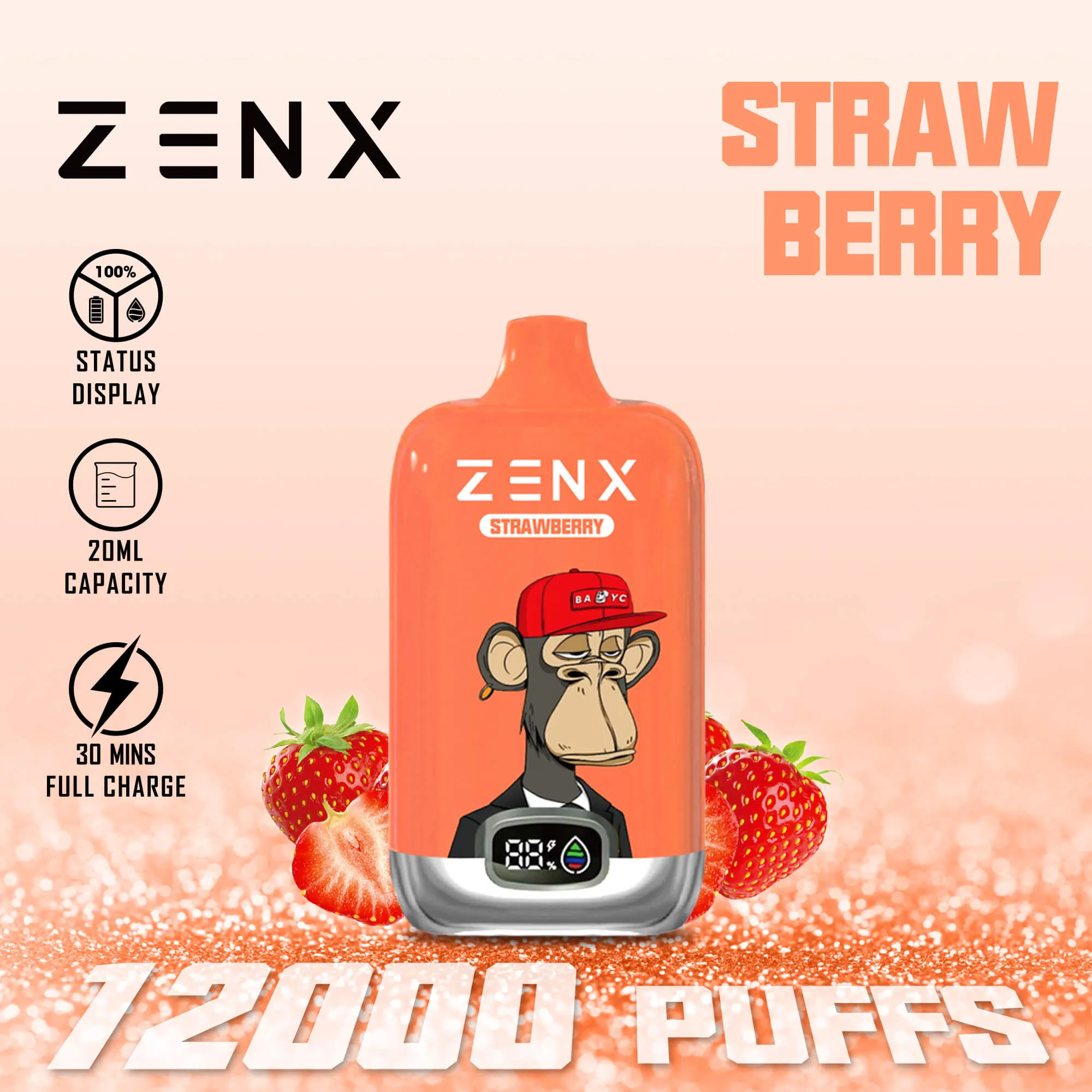 ZENX NFT Digital Box 12000 Puffs Disposable Vape Pod - Zenxvape